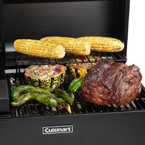 Cuisinart CPG-256 Portable Wood Pellet Grill and Smoker, Black and Dark Gray