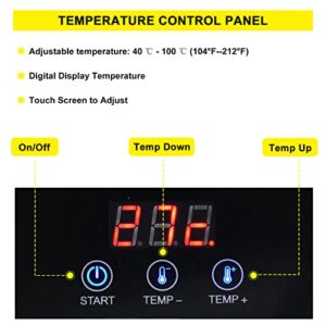 Roll Top Chef Chafing Dish Buffet Set 2 Pan Food Warmer Buffet Servers and Warmers Digital Display Temperature Warming Tray Bain Marie Food Warmer for Parties Commercial Food Steam Table