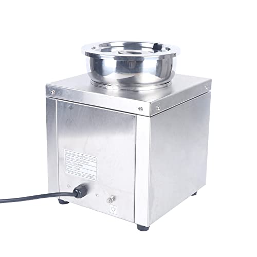 150W Commercial Hot Fudge Warmer, Countertop Food Warmer/Buffet Soup Pot for Melt Chocolate, Hot Fudge, Caramel, Cheese Temperature: 30-110 ℃ / 86-230 ℉ (US Stock)