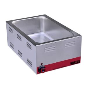 kratos 28w-169 - commercial ul, nsf full-size food warmer and cooker - 1500 watts - fits 12"x20" food pan