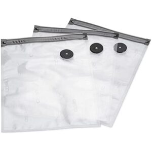 CASO Design premium quality, Zip vacuum bags, BPA-Free vacuum 6 quart size, 8 half gallon size, & 6 gallon size