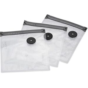 CASO Design premium quality, Zip vacuum bags, BPA-Free vacuum 6 quart size, 8 half gallon size, & 6 gallon size