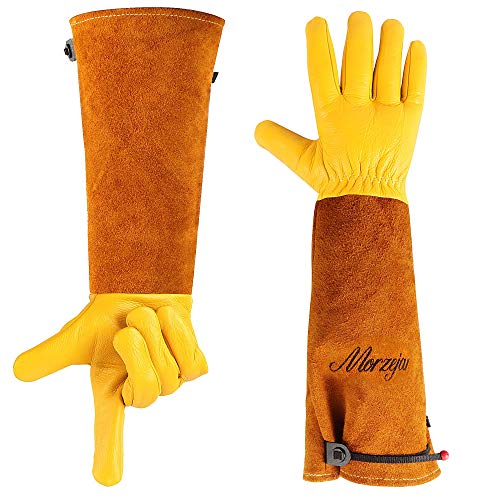 Gardening Gloves for Men & Women, Rose Pruning Gloves, Adjustable Cuff - Gardening Gloves, Garden Gifts & Tools for Gardener (XL)