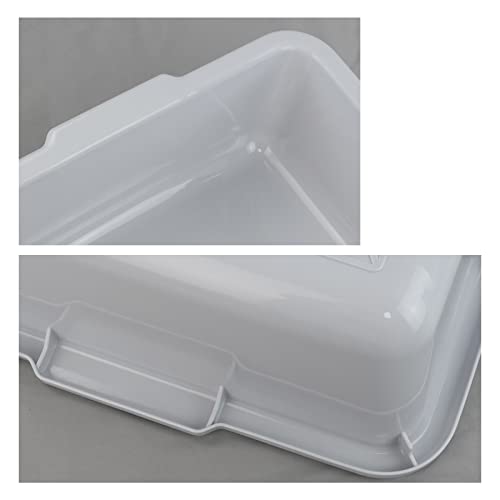 Ponpong 25 Quart Plastic Commercial Bus Box, Restaurant Bus Tubs, 4 Packs