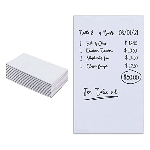 Stock Your Home Blank Scratch Pads (10 Pack) - White Note Pads - Memo Notepads - Small Desk Scratch Paper- 4x6 Note Paper - Guest Check Book - Server Note Pads for Diners - 1,000 Total Blank Sheets