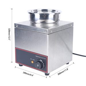 110V Nacho Cheese Dispenser Hot Fudge Dispenser, 150W Cheese Warmer 30-110 ℃ Cheese Dispenser Warmer Commercial Food Warmer for Soups, Chocolate, Caramel, Restaurants, Cafeterias (86-230 ℉)