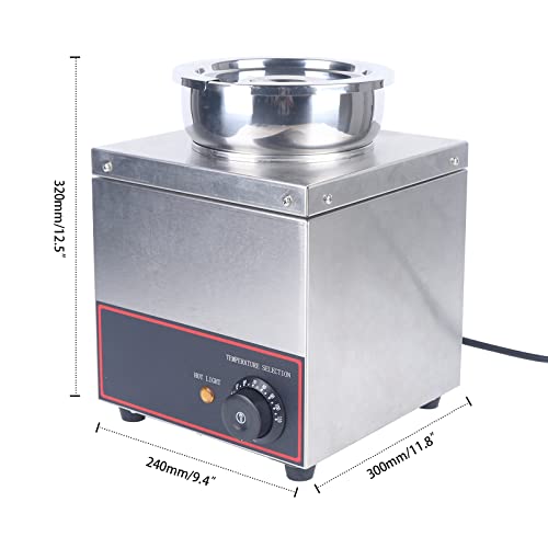 110V Nacho Cheese Dispenser Hot Fudge Dispenser, 150W Cheese Warmer 30-110 ℃ Cheese Dispenser Warmer Commercial Food Warmer for Soups, Chocolate, Caramel, Restaurants, Cafeterias (86-230 ℉)