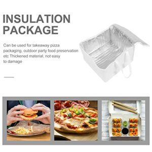 HEMOTON Insulated Food Delivery Bag Hot Cold Thermal Bag Foldable Heavy Duty Food Warmer Grocery Bag for Camping Catering Restaurants