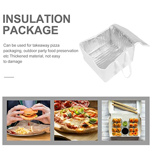 HEMOTON Insulated Food Delivery Bag Hot Cold Thermal Bag Foldable Heavy Duty Food Warmer Grocery Bag for Camping Catering Restaurants