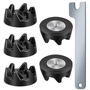 5pcs 9704230 blender replacement parts,blender coupler accessories rubber gear couplings,compatible with kitchenaid wp9704230vp wp9704230-5 coupler&1 wrench (5 coupler+1 wrench)