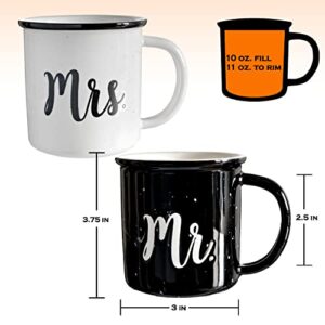 Mr and Mrs Mugs 11 Ounce, Ceramic Campfire Coffee Mugs, Novelty Coffee Mug, Mr and Mrs Coffee Mugs Set, Unique Coffee Mugs, Mr & Mrs Mugs, Coffee Mug Mr Mrs, Couples Mugs, Mr Mrs Coffee Cups