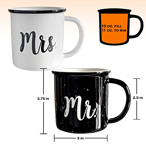 Mr and Mrs Mugs 11 Ounce, Ceramic Campfire Coffee Mugs, Novelty Coffee Mug, Mr and Mrs Coffee Mugs Set, Unique Coffee Mugs, Mr & Mrs Mugs, Coffee Mug Mr Mrs, Couples Mugs, Mr Mrs Coffee Cups