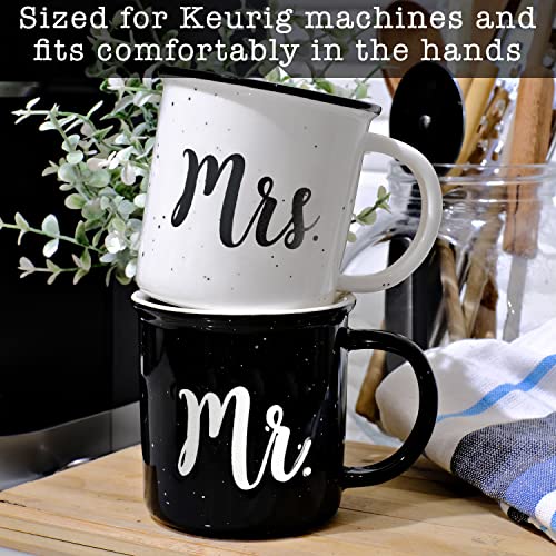 Mr and Mrs Mugs 11 Ounce, Ceramic Campfire Coffee Mugs, Novelty Coffee Mug, Mr and Mrs Coffee Mugs Set, Unique Coffee Mugs, Mr & Mrs Mugs, Coffee Mug Mr Mrs, Couples Mugs, Mr Mrs Coffee Cups