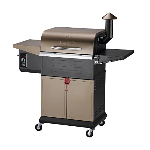 Z GRILLS Wood Pellet Grill and Smoker with PID Controller, 572 Sq. In Cooking Area, Direct Flame Searing, 600D