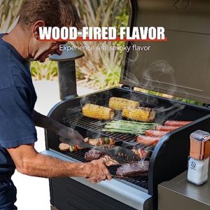 Z GRILLS Wood Pellet Grill and Smoker with PID Controller, 572 Sq. In Cooking Area, Direct Flame Searing, 600D