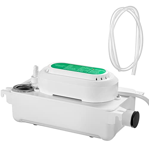 VEVOR Condensate Pump, 6.6 ft/2 m Lift, 110V Removal Drain Pump with 0.63 Qt/0.6 L Water Tank, 5W Automatic Condensation Pump with 100 L/H Flow, for Commercial Ice Makers of Different Types