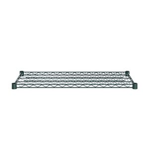 krollen industrial 18" x 36" nsf green epoxy wire shelf