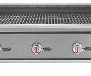 Kratos 29Y-002 36" Commercial Restaurant Gas Countertop Radiant Charbroiler, 3 Burners, 105,000 BTU Output