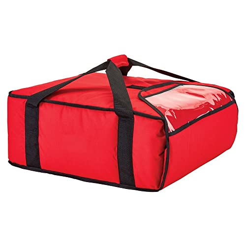 SupremePizzaBag Commercial Insulated Moisture Free Bag (Holds up to Five 16inch or Four 18inch Pizzas) (Red)