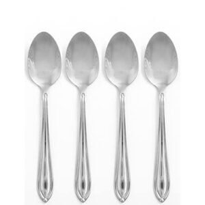 hampton forge ginger 4 pc dinner spoons, 0.35 lb, metallic