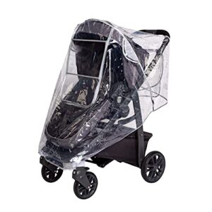 j.l. childress deluxe stroller rain cover - adorable printed pattern, soft material, universal stroller accessory, baby weather shield and protection