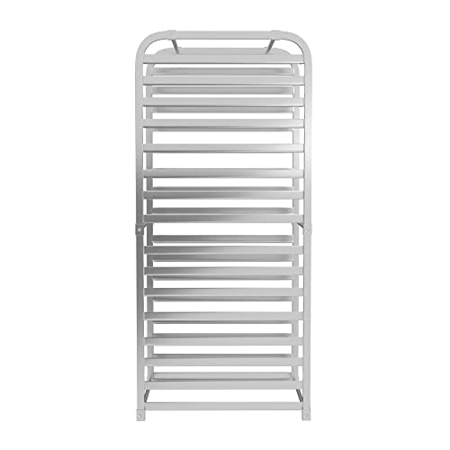 Krollen Industrial 16 Pan Aluminum End Load Sheet / Bun Pan Rack for Reach-Ins - Unassembled