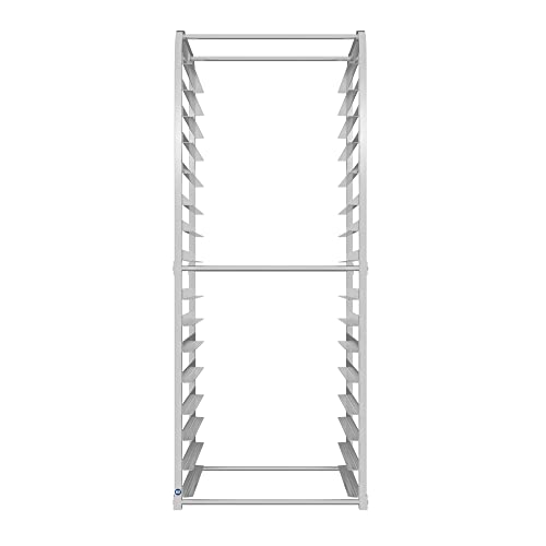 Krollen Industrial 16 Pan Aluminum End Load Sheet / Bun Pan Rack for Reach-Ins - Unassembled