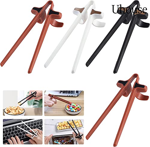 UHOUSE 4pcs Finger Chopsticks for Gamers,Snack Clips,Video Game Party Supplies,Kids Chopsticks,Creative Gamer Accessories,Gifts for Gamers