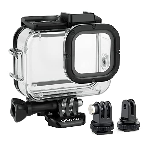 Standard Protective Waterproof Dive Housing Case for GoPro Hero 9/10 Black Action Camera - Up to 45 Meters - Protective Lens Removal NOT Needed - Transparent Clear