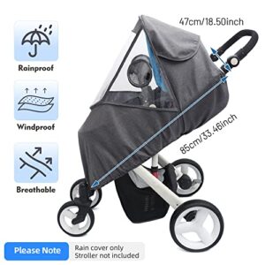 Stroller Rain Cover Windproof Waterproof Universal Stroller Accessory Baby Travel Stroller Weather Shields