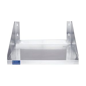 AmGood 24" Long X 18" Deep Stainless Steel Wall Shelf with Side Guards