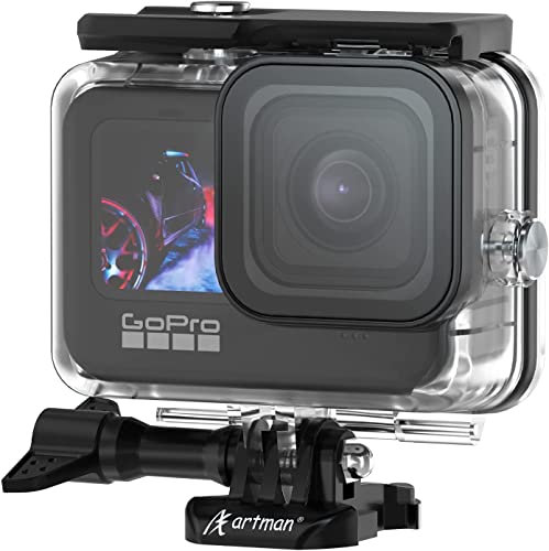 Artman Waterproof Case for GoPro Hero 11/10/9 Black, 60M/196FT Underwater Protective Diving Case with Bracket Mount Accessories +12 Anti-Fog Inserts Fully Compatible with GoPro Hero 11/10/9 Black