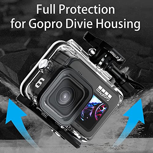 Artman Waterproof Case for GoPro Hero 11/10/9 Black, 60M/196FT Underwater Protective Diving Case with Bracket Mount Accessories +12 Anti-Fog Inserts Fully Compatible with GoPro Hero 11/10/9 Black