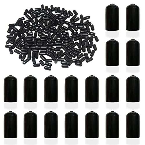 RYKOMO 200 PCS Pourers Dust Covers Black Pourer Cap Rubber Caps Olive Oil Liquor Bottle Pour Spout Cover Pour Dispenser Spout Dust Covers