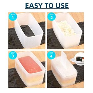 NCYOEW Musubi Maker, Musubi Press Mold, Hawaiian Musubi Making Kit - Make Your Own Sushi at Home (Pack of 2)