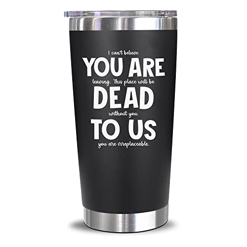 NewEleven Coworker Leaving Gifts - Farewell Gifts, Going Away Gift For Coworker - New Job Gifts, Goodbye Gifts, Good Luck Gifts For Coworkers, Friends, Boss, Men, Women - 20 Oz Tumbler