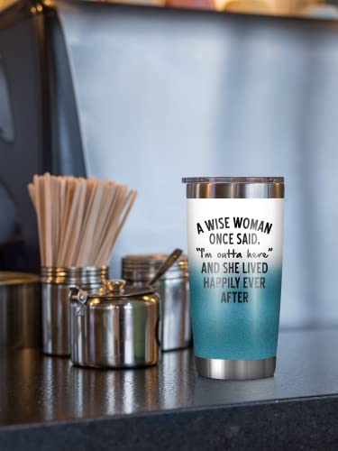 Retirement Gifts For Women 2023 - Retired Gifts For Women - Female Retirement Gifts - Coworker Leaving Gifts, Farewell Gifts, Goodbye Gift For Women, Colleagues, Coworkers, Friends - 20 Oz Tumbler