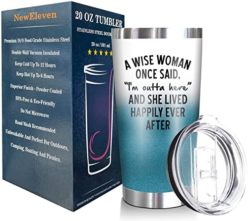 Retirement Gifts For Women 2023 - Retired Gifts For Women - Female Retirement Gifts - Coworker Leaving Gifts, Farewell Gifts, Goodbye Gift For Women, Colleagues, Coworkers, Friends - 20 Oz Tumbler