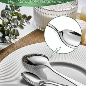 EIUBUIE 40 Piece Silverware Set for 8, Stainless Steel Flatware Set, Cutlery Set with Mirror Finish, Dishwasher Safe, Modern Kitchen Forks, Spoons, Knives, Eating Utensil Set