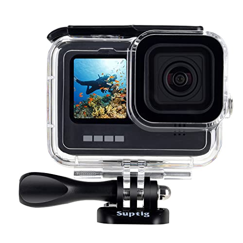 Suptig Waterproof Case Protective Housing Underwater Dive Housing for GoPro Hero 11 Black Hero 10 Black Hero 9 Black Waterproof 164Ft