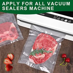 Vacuum Sealer Bags, 11" x 20'(2 Rolls) and 8" x 20'(3 Rolls) Food Sealer Saver Bags, Commercial Grade Bag Rolls, Freezer Bags for Vacuum Sealer