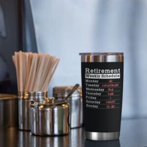 Retirement Gifts For Men Women 2023 - Retired Gifts For Women, Men - Retirement Party Decorations - Fun Retirement Gifts For Women, Men, Retired People, Coworkers, Friends - 20 Oz Tumbler