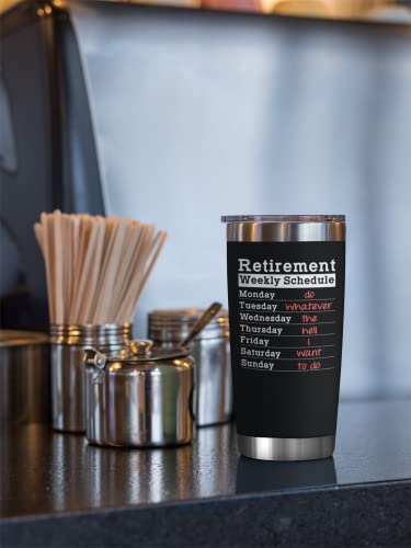 Retirement Gifts For Men Women 2023 - Retired Gifts For Women, Men - Retirement Party Decorations - Fun Retirement Gifts For Women, Men, Retired People, Coworkers, Friends - 20 Oz Tumbler