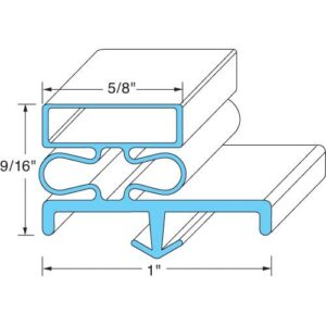 Passeal – 37454 Door Gasket Size - 28 1/2 x 79 - Nor-Lake Door Seal for Cooler or Freezer – Compatible with Nor-Lake 37454 Refrigeration Gasket