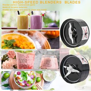 Replacement Parts Compatible with 250W Magic Bullet – Premium Set of Blender Replacement Accessories with Mono-Wing and Cross Blade Replacement, Rubber O-Ring Sealing Gaskets