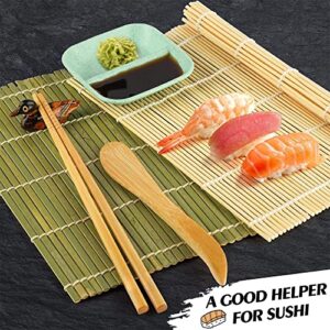 Sushi Making Kit, 22 in 1 Sushi Roller Set, Sushi Maker Bazooker Kit with Bamboo Mats, Chef's Knife, Chopsticks, Sauce Dishes, Rice Spreader, Avocado Slicer for Beginners, Kids, Family, Friends, Home