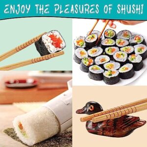 Sushi Making Kit, 22 in 1 Sushi Roller Set, Sushi Maker Bazooker Kit with Bamboo Mats, Chef's Knife, Chopsticks, Sauce Dishes, Rice Spreader, Avocado Slicer for Beginners, Kids, Family, Friends, Home