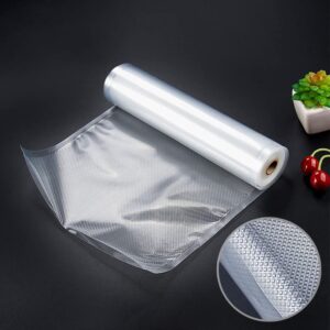 Vacuum Food Sealer Rolls Bags,2 Packs 10 in x16 ft Storage Bags for Vacuum Sealer Machines, Durable Commercial Customized Size Food Bags for Food Storage and Sous Vide Cooking