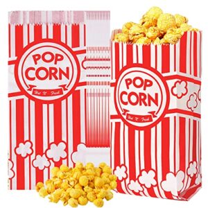 600 pieces paper popcorn bags 1 oz - paper popcorn container concession stand supplies movie party supplies popcorn holder for popcorn machine - red and white