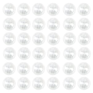 naiencraft, pack of 200 1 inch vending machine capsules empty clear round capsules for prizes gift